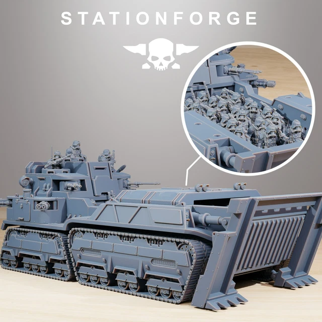 GRIMGUARD TRANSPORT TANK/COMPATIBLE with Warhammer 40K/Wargaming ...