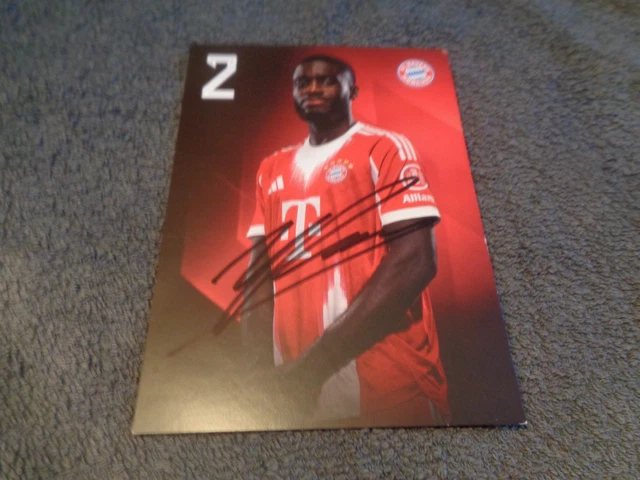 DAYOT UPAMECANO AUTOGRAMMKARTE FC Bayern München 2025/26 25/26 original ...