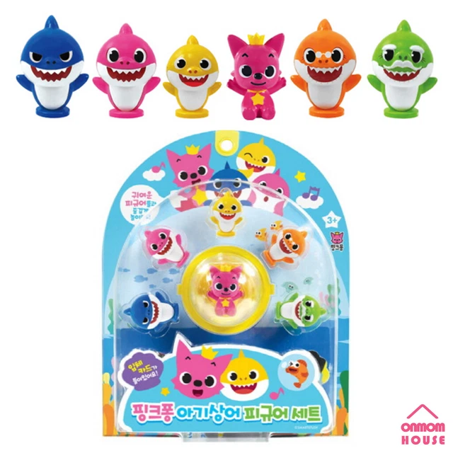 PINKFONG BABY SHARK Family Figure Set 6 Figures Korean Toy EUR 25,19 ...