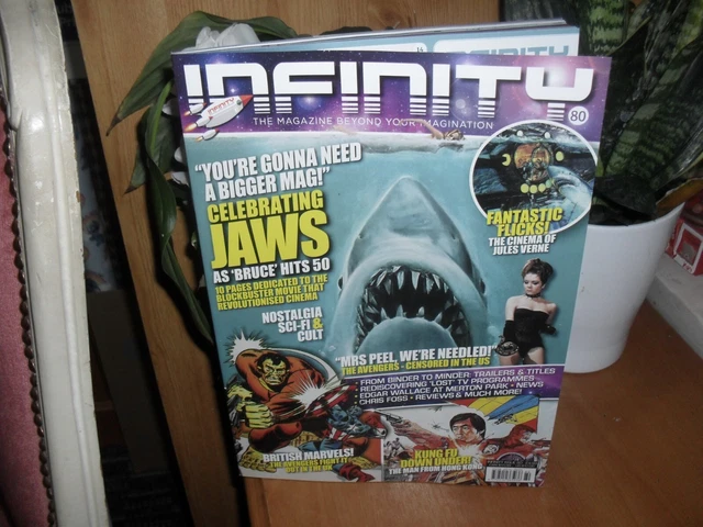INFINITY MAGAZINE #80 2024 Celebrating Jaws at 50 + Avengers in the UK ...
