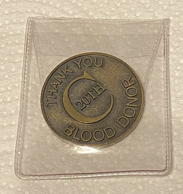 20TH CENTURY MEDALLION. Thank You Blood Donor Medal In Coin Pouch £8.00 ...