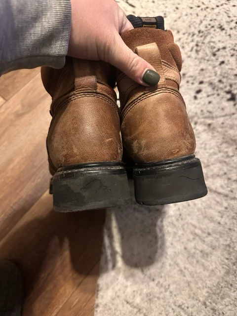 MENS ARIAT STEEL Toe Work Boots 9.5EE Brown Leather Lace Up £26.76 ...