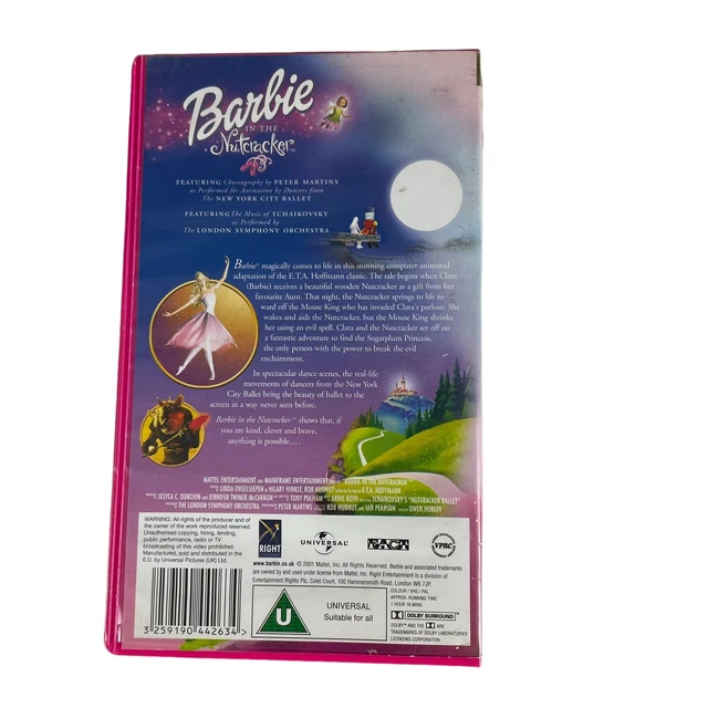 BARBIE IN THE Nutcracker Movie VHS Tapes Animation PAL Video TESTED ...