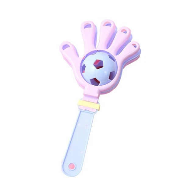 BABY RATTLE DOUBLE for Head Soft Hands Clap Infant Early Educational ...