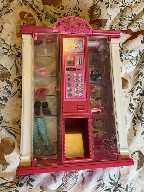 BARBIE FASHION VENDING Machine Hot Pink With Accessories £8.25 ...