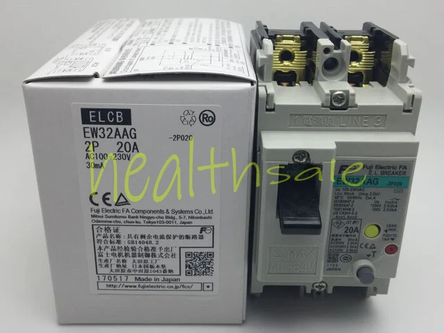 ONE FUJI EW32AAG 2P 20A Circuit Breaker New £92.65 - PicClick UK