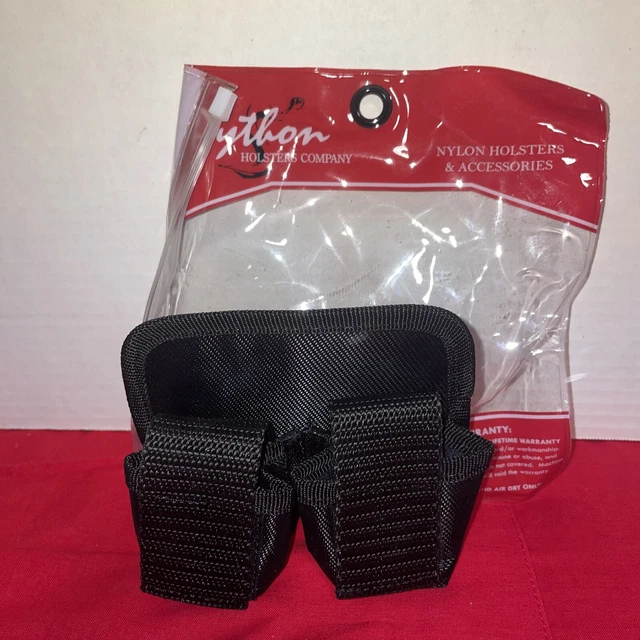 PYTHON DOUBLE SPEED LOADER Carrier BLACK NYLON HOLSTER CASE Model DSL ...
