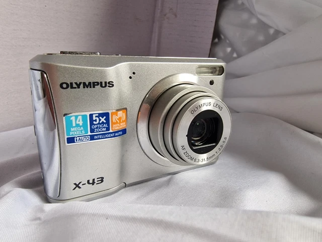 OLYMPUS X-43 DIGITAL Camera 5 x Optical zoom 14mp iauto 6.3-31.55mm £20 ...