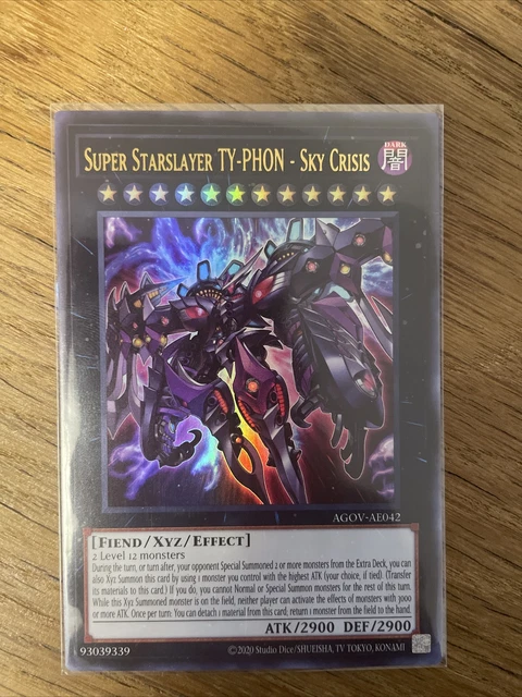 SUPER STARSLAYER TY-PHON Sky Crisis ASIAN ENGLISH Ultra Rare Yugioh EUR ...