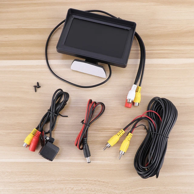 MONITOR LCD TFT 4,3 pollici auto sistema di visione posteriore backup ...