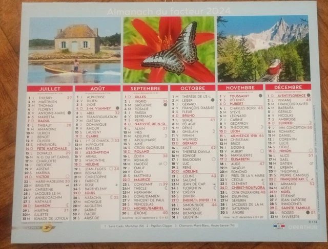 CALENDRIER LA POSTE 2024, Almanach du facteur EUR 7,90 - PicClick FR