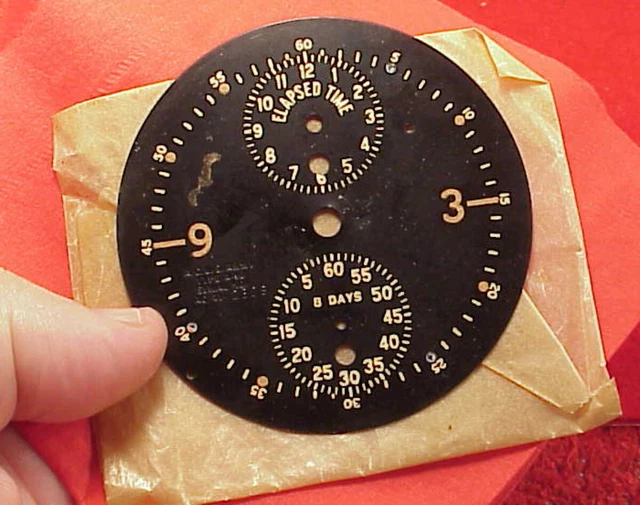 JAEGER LECOULTRE CHRONOFLIGHT A-10 Military Aircraft Cockpit Clock Dial ...