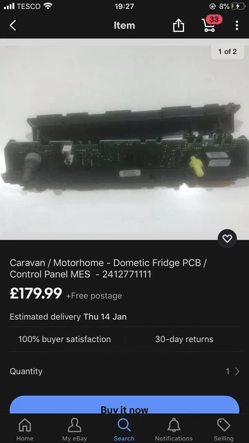 CARAVAN / MOTORHOME - Dometic Fridge PCB / Control Panel MES ...