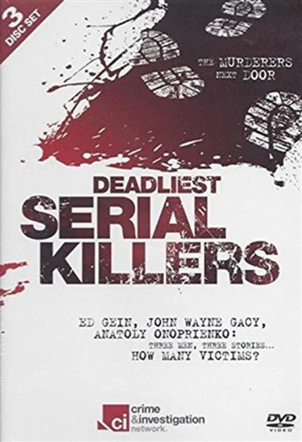 DEADLIEST SERIAL KILLERS DVD Boxset 3 Disc Box Set £59.99 - PicClick UK