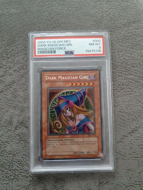 PSA 8 DARK Magician Girl Secret Rare MFC-000 YuGiOh 2003 Magician's Force EUR 350,00 - PicClick DE