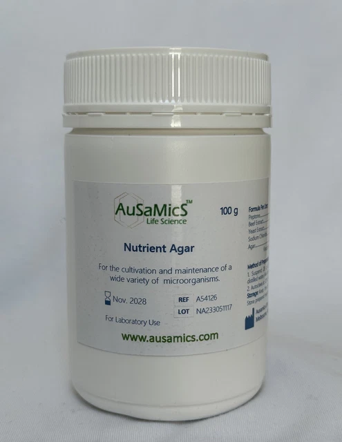 NUTRIENT AGAR, 100GR, Microbiology, Ausamics Life Science $33.00 ...