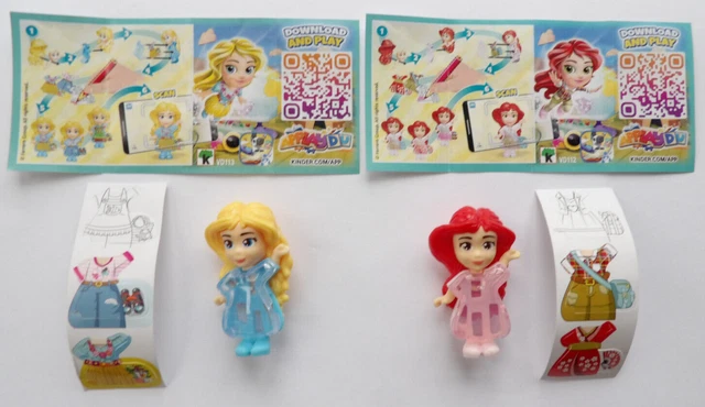 SERIE COMPLETA BAMBOLE Multi Abito+2Cartine Vd112-Vd113 Kinder Sorpresa ...