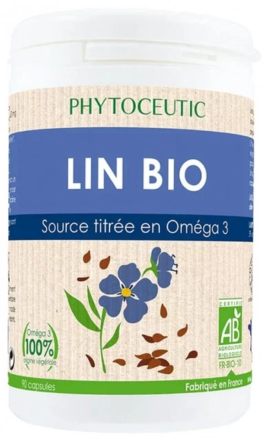 PHYTOCEUTIC ORGANIC FLAX 90 Capsules £17.78 - PicClick UK