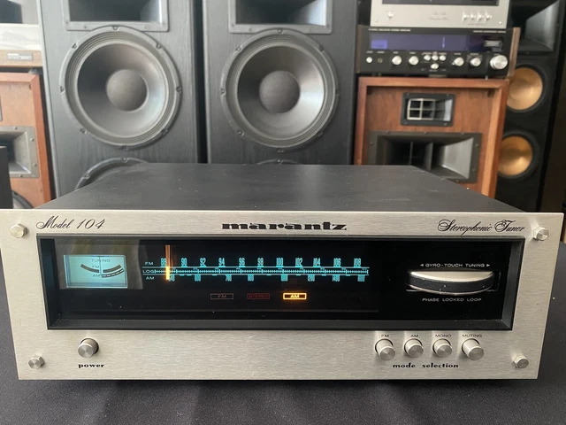 VINTAGE MARANTZ MODEL 104 AM FM Tuner 110/120/220/240 Volts Excellent ...