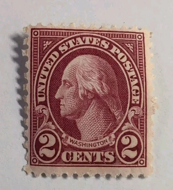 VINTAGE GEORGE WASHINGTON 2C Stamp Red Crisp Clean US Postage $0.25 ...