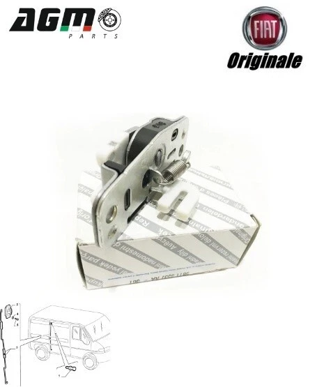 SERRURE PORTE COULISSANTE Arrière Droite Original Fiat Ducato ...