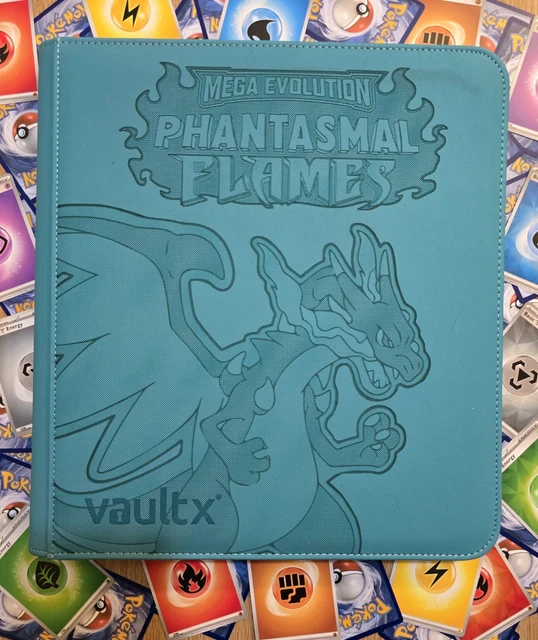 PHANTASMAL FLAMES POKEMON Binder – Blue Vault X ExoTec 12 Pocket £69.99 ...