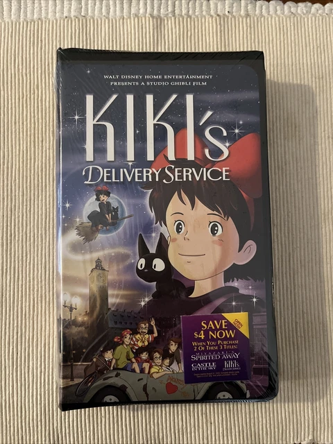 KIKI'S DELIVERY SERVICE VHS Video Disney/Studio Ghibli Anime Nero ...