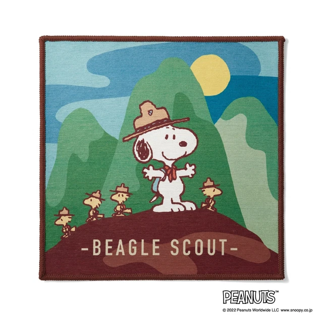 PEANUTS SNOOPY COMIC Design Beagle Scout Print Mat Beagle 1 Japan New ...