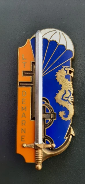 INSIGNE PROMOTION LT DEMARNE FFL FRANCE LIBRE PARACHUTISTES ORIGINAL ...