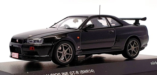 KYOSHO 1/43 SCALE 03386BK - Nissan Skyline GT-R (BNR34) Nurburgring ...