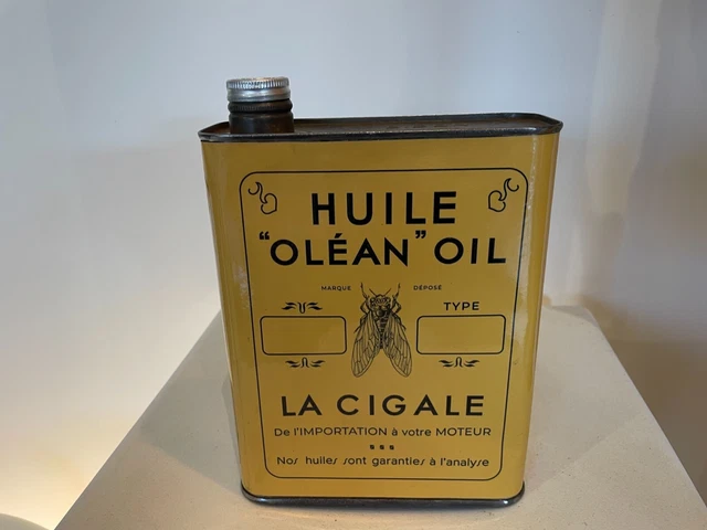 BIDON HUILE LATTA oil can tin oil Öldose olean oil la cigale EUR 37,00 ...