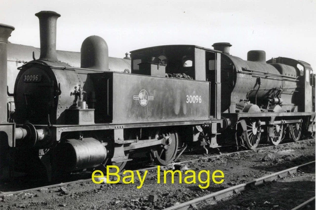 PHOTO 6X4 RAILWAY Steam Engine 30096 ex LSWR B4 Unknown Shed c1960 £2. ...
