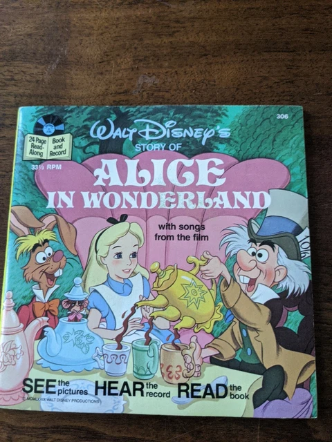 Walt Disneys Alice In Wonderland Read Along Book And Record 306 33 Tours Lp Bon Eur 3337