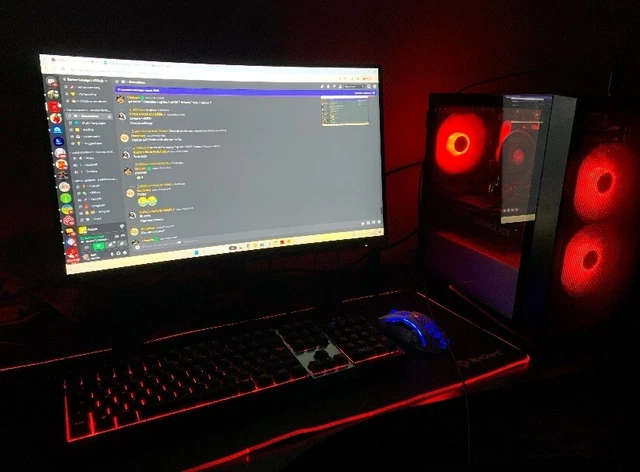 SETUP GAMING COMPLET avec PC Gamer Puissant Et Ecran Incurvé EUR 1.200 ...