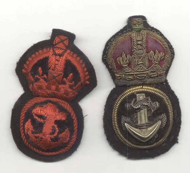 ROYAL NAVY P.O. Cap Badges WW2 Era. Genuine. £3.99 - PicClick UK