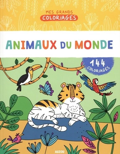 MON GRAND CAHIER De Coloriages - Les Animaux Du Monde EUR 14,07 ...