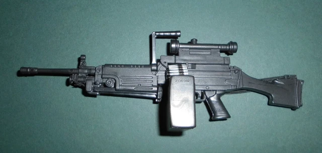 1/6TH SCALE FN Minimi light machine gun with ammo box for 12" toy ...