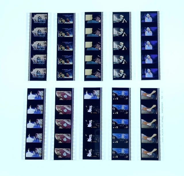 VINTAGE 35MM FILM Cells Cinderella Walt Disney Princess Animation Cel ...
