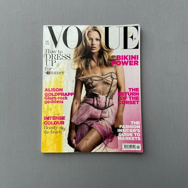BRITISH VOGUE MAGAZINE June 2006 Kate Moss UK English United Kingdom £ ...