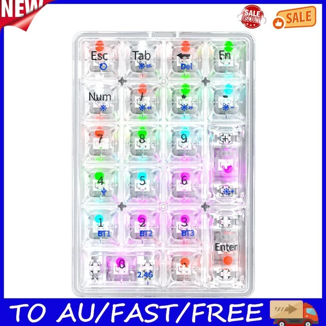 K21 MECHANICAL KEYBOARD 21 Key Bluetooth-compatible Gaming Keypad ...