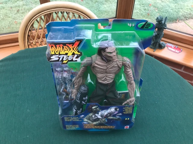 MAX STEEL BIO Constrictor Snake Head Action Figure 12" 1998 MATTEL £129 ...