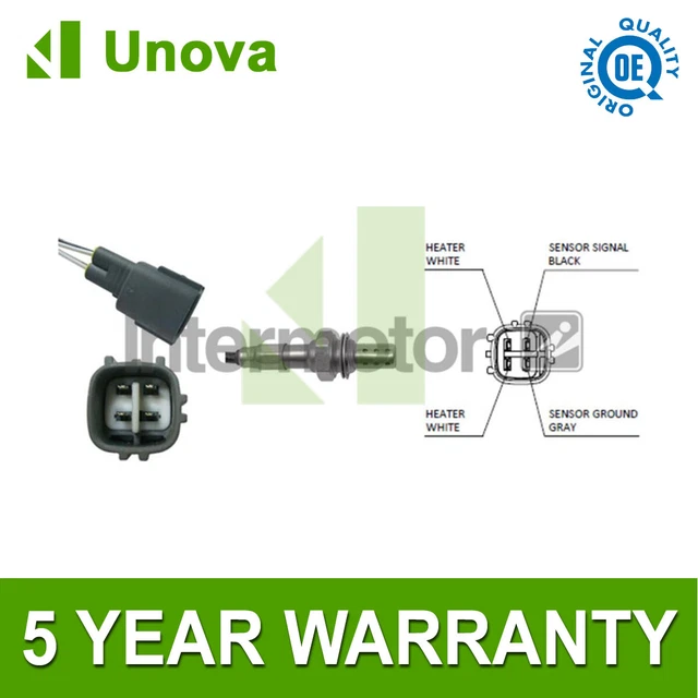 LAMBDA OXYGEN SENSOR Unova Fits Peugeot 107 Toyota Aygo Citroen C1 1.0 ...