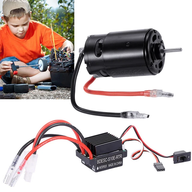 F550 BRUSHED MOTOR 12T + 320A Electric Speed Controller for 1/10 RC Car ...