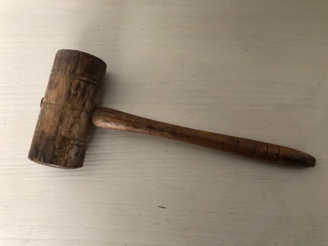 ANCIEN MAILLET EN bois EUR 10,00 - PicClick FR
