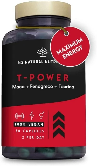 T-POWER NATURAL SUPPLEMENTS for Men. Maca Root, Zinc, Gingseng ...