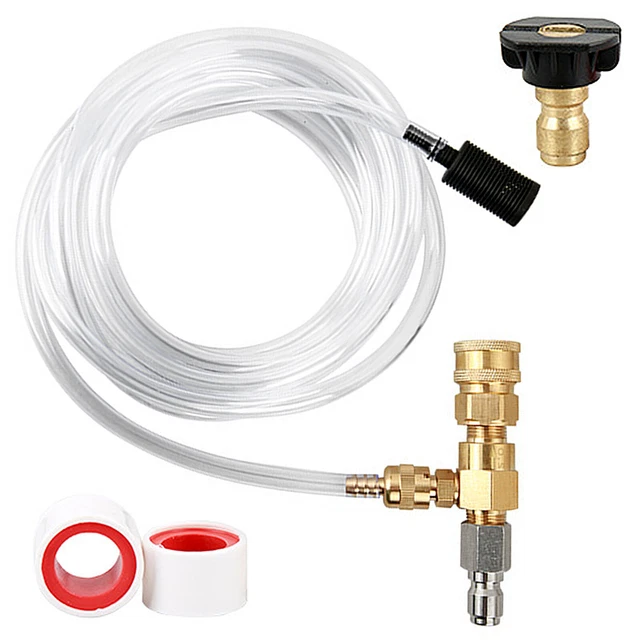 CHEMICAL INJECTOR KIT High Pressure Washer 4000 PSI Adjustable Soap ...