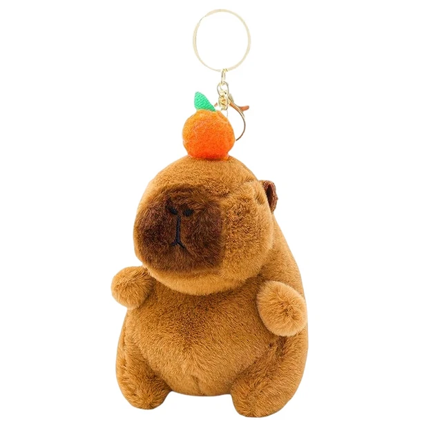 TAIL WAGGING CAPYBARA Plush Keychain Toy Kawaii Rodents Capybara ...