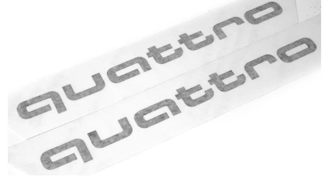 LOGO STICKERS AUTOCOLLANT Quattro Anneau Noir A3 A4 A5 A6 S3 S4 Q2 Q3 ...