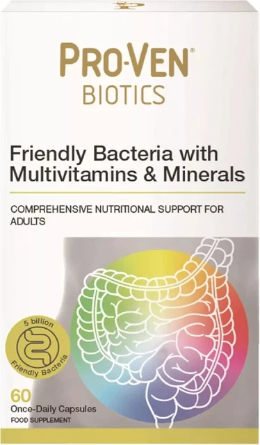 PRO-VEN PROBIOTICS ONCE Daily 5 Billion CFU Adult Friendly Gut ...