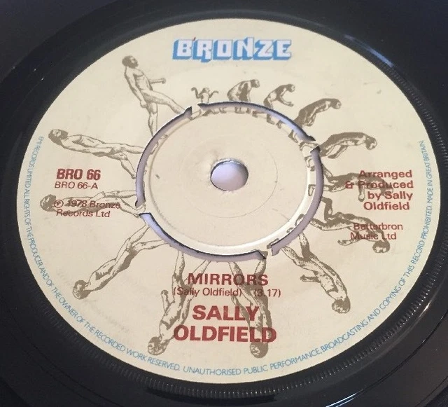 SALLY OLDFIELD MIRRORS 7" B/w Night Of The Hunters Moon UK Bronze 1978 ...